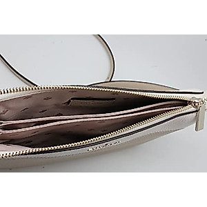 Kate Spade New York Leila Colorblock Triple Gusset Crossbody in Light Sand