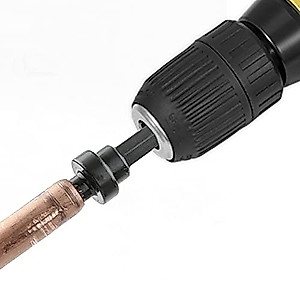 Yakamoz 5pcs Copper Pipe Swaging Tool Copper Tube Expander 1/4" Hex Shank Drill Bit Flaring Set for HVAC Air Conditioner Repairing Swage Tools