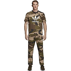 adidas Originals Men's Trefoil Tee, Multi/Utility Black, Medium