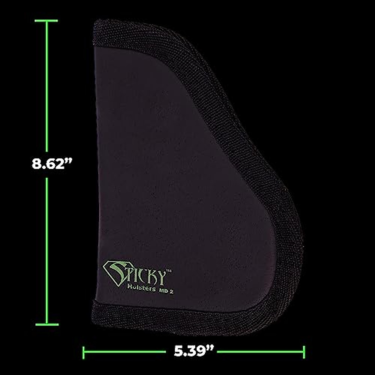 Sticky Holsters Concealment Holsters for Men and Women - MD-2 Medium - Fits Small 9mm's and Similar - for Left and Right-Hand Draw; IWB and Pocket Carry