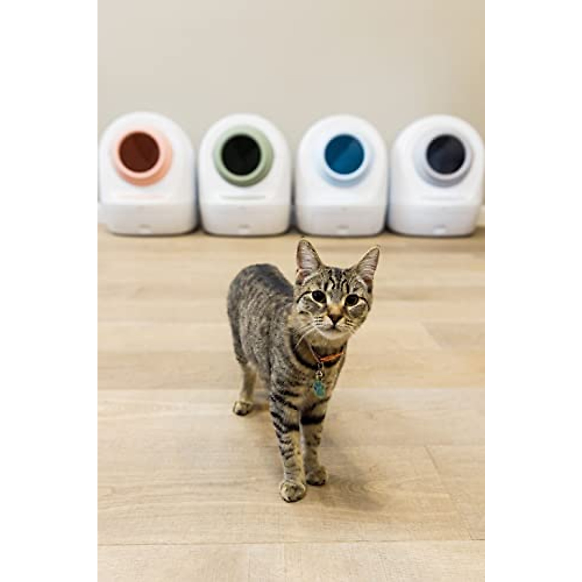 Smarty Pear Leo's Loo Too No Mess Automatic Self-Cleaning Cat Litter Box Includes Charcoal Filter, Built-in Scale, Smart Home App with Voice Control