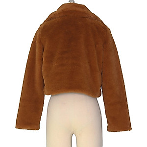 LCMTWX Womens Black Leather Jacket Long Faux Fur Coat Faux Fur Coat Womens Shawls And Wraps Dressy Womens Long White Winter Coats Purple Shag Jacket Fringe Jacket Warehouse Deals Clearance Returns