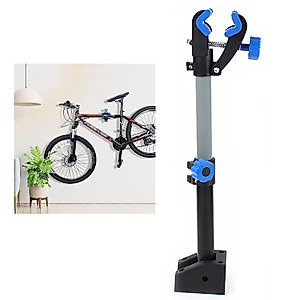 YIYIBYUS Bike Repair Stand, Foldable Wall Mount Bike Repair Stand Holder Storage Rack Bicycle Clamp Stand