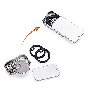 Paialco Stainless Steel Dog ID Tags Set Complete with Chains & Black Silencers