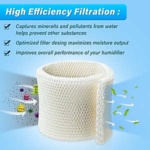 MAF1 Humidifier Wicking Filters for AIRCARE/MoistAIR/Kenmore/Essick Air, Fits Air-Care Emerson Moistair Humidifier Replacement Wicks MA1200 MA1201 MA0950 MA09500,14906 32-14906 42-14906 EF1-2 Pack