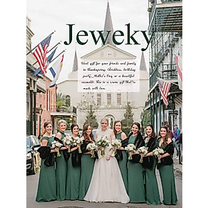 JEWEKY 1920s Bride Wedding Fur Shawls and Wraps Winter Bridal Faux Fox Fur Stoles and Scarfs for Women and Bridesmaids (A-White, US 4-14 (S-M))