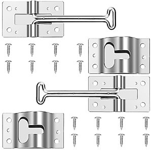 Linkstyle 2pcs Travel Trailer Door Latch Holders, 304 Stainless Steel RV Door Holder Latch with Screws