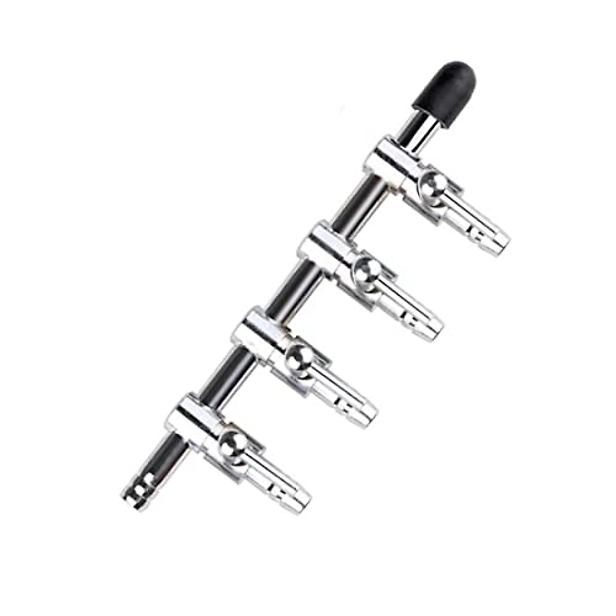 4-Way Air Flow Control Lever Valve with Airline Tubing Connector for Aquarium 2Pcs