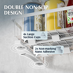 VERIFOST 2 Pack Under Sink Organizers and Storage, Height Adjustable Cabinet Organizer Pull Out Drawer, 2 Tier Metal Under Kitchen Bathroom Sink Organizer, White