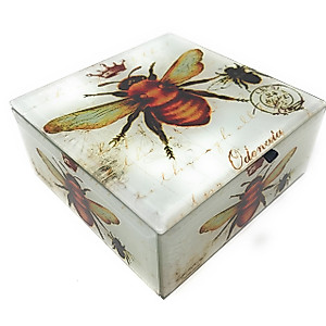 Glass Keepsake Jewelry Box (Imperial Bee)