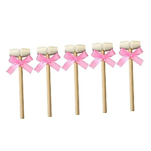 Mini Wooden Hammers 5pcs Wooden Hammer Ornaments Hammer Mini for Cracking Seafood Tool Wood Mallets for Chocolate Wooden Crab Mallets Pink Mini Mallets Wood Cake Mallets