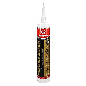 Red Devil 0985 Paintable Silicone Hybrid Sealant, 9 oz., White, 1 Pack