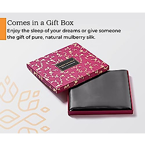 100% Mulberry Silk Pillowcase for Hair and Skin Health, Hidden Zipper, 22 Momme, Both Sides Smooth, Breathable and Natural, Machine Washable, Sleep Mantra (King, Charcoal Gray)