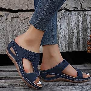 Sandals Women Dressy Beach Beach Sandals Casual Walking Non Slip Orthotic Wedge Sandals Prime Deals of The Day Today Only