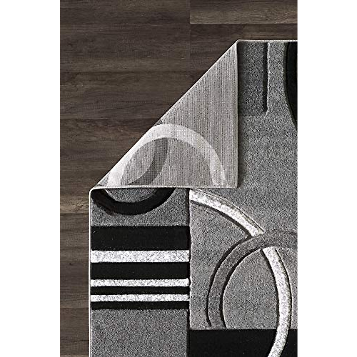 GLORY RUGS Area Rug Modern 8x10 Grey Soft Hand Carved Contemporary Floor Carpet with Premium Fluffy Texture for Indoor Living Dining Room and Bedroom Area