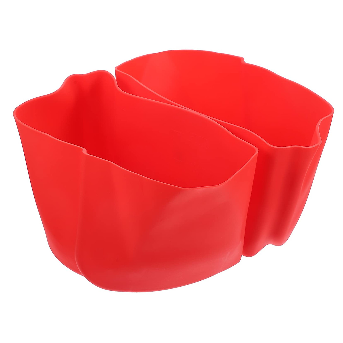 HOMSFOU 3 Sets Saucepan Silicone Lining Red Rice Cooker Silicone Cooking Utensils Silicone Cookware Kitchen Slow Cooker Divider Slow Cooker Pot Liner Multifunction Dividing Line