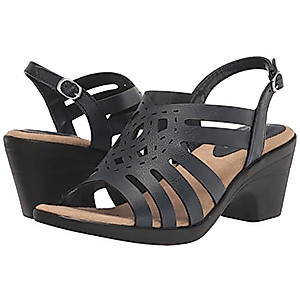Easy Street Women's JIRA Heeled Sandal, Navy, 9