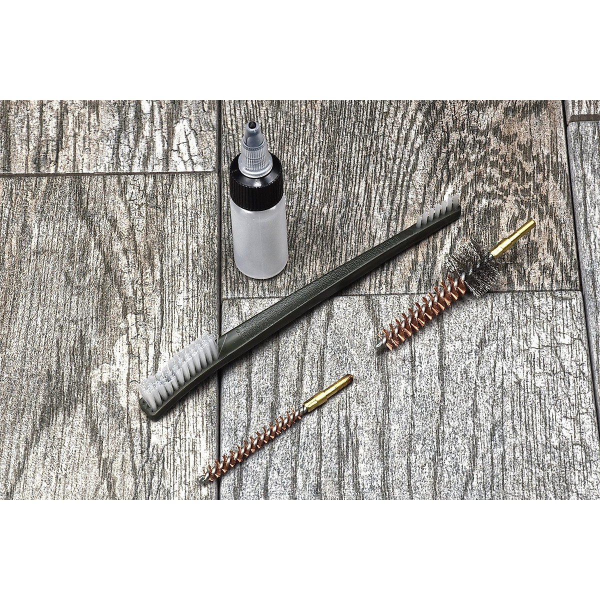 SE 10-Piece Rifle-Gun Cleaning Kit - includes Brass Brushes, Rod Extenders, and Canvas Storage Pouch - GC16M