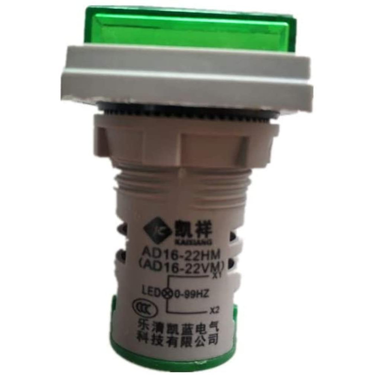 Szliyands Digital Display AC Hertz Indicator, 22mm Square Head LED Hertz Test Instrument 0Hz~99Hz Hertz Meter Monitor (Red)