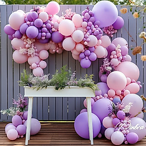 Pastel Pink Balloon Garland Kit Double Stuffed Light Pink Baby Pink Balloon Arch Different Sizes 18/12/5 Inch Latex Balloons For Baby Shower Wedding Gender Reveal Princess Birthday Party Decorations