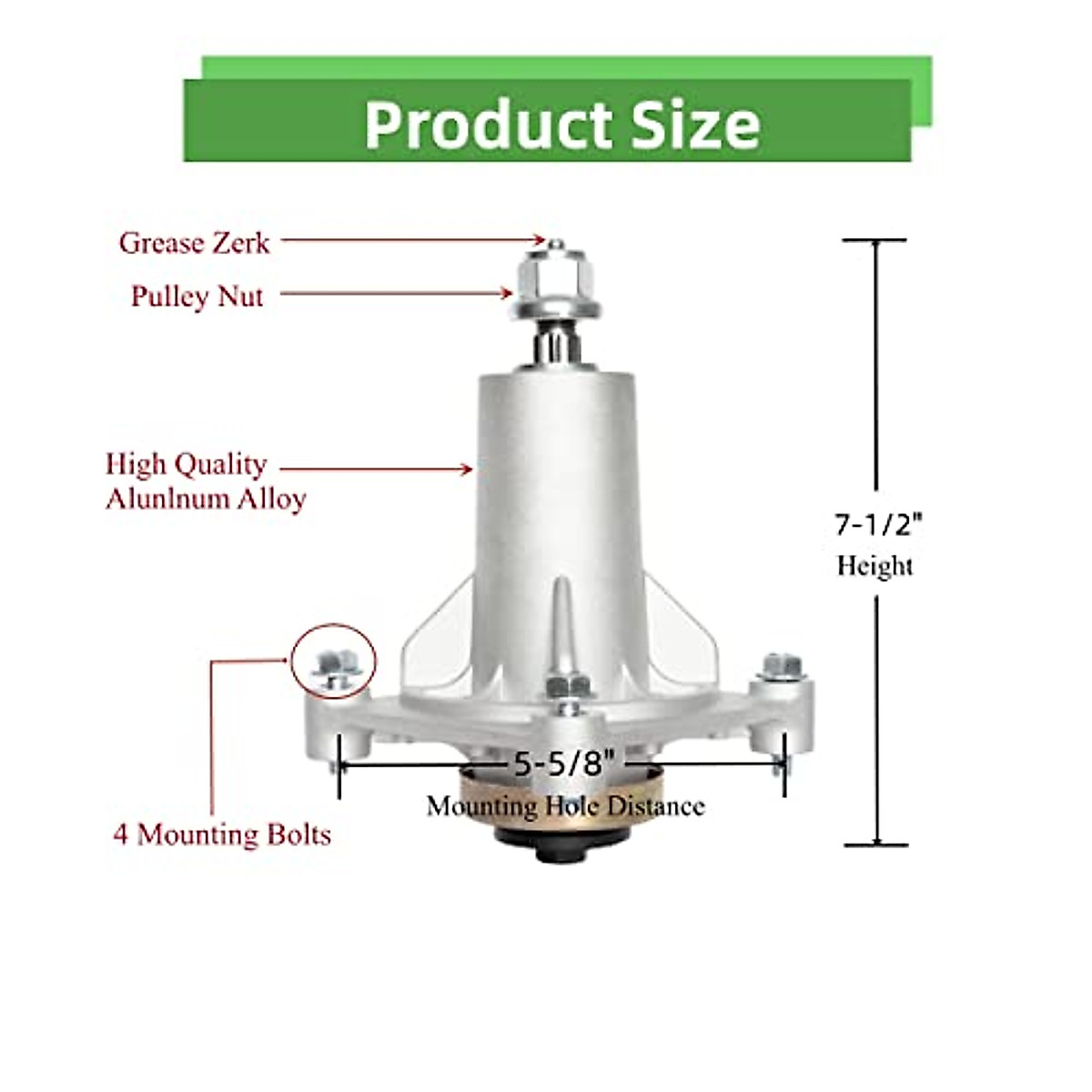 Spindle Assembly Fit for Craftsman/Husqvarna/Ariens/Poulan, 187292 192870 532187281 532187292 587125401