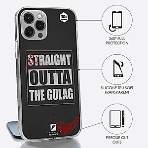 Phone Case Straight Outta The Gulag Warzone Design Silicone Transparent - Compatible iPhone and Samsung (Samsung Galaxy A04)
