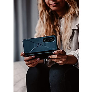 URBAN ARMOR GEAR UAG Designed for Samsung Galaxy Z Fold3 5G (2021) Case Civilian Sleek Ultra-Thin Shock-Absorbent Protective Cover, Black