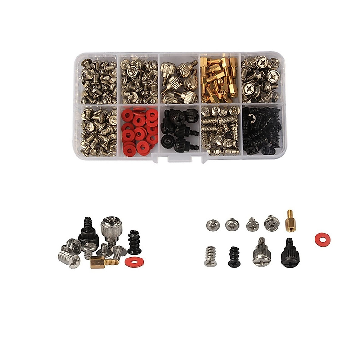 Screw kit Hard Disk Repair Tool for Motherboard Screws Repair Tool Hard Disk Chassis Fan Optical Drive Fixing Motherboard Strong and Sturdy