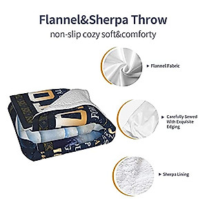 Joyloce to My Dad from Daughter Flannel Fleece Throw Blanket 60"x50", Grateful Love Birthday Gift Throws Blankets, Happy Father's Day Present for Sofa, Super Cozy Lightweight Father Gifts Idea