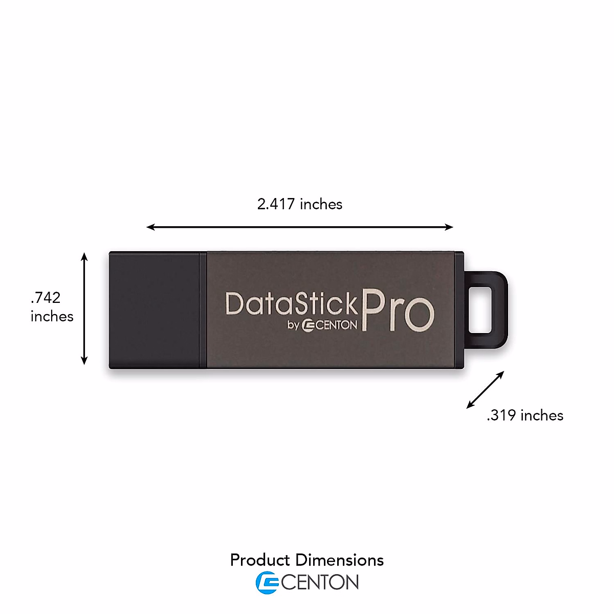 Centon USB 2.0 Datastick Pro (Gold Metallic), 128GB
