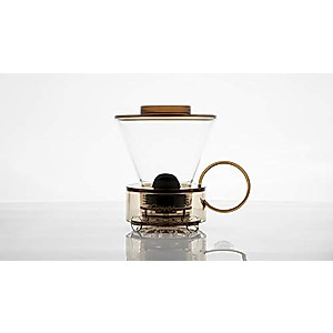 Clever NEW Coffee Dripper Official, Glass Style Coffee Maker Hassle-Free Ways Make Manual Pour Over Coffee & Cold Brew, 18 Fl Oz.