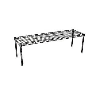 Omega 24" Deep x 48" Wide x 14" High Black Stationary Dunnage Rack