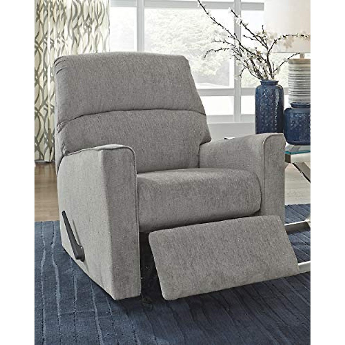 Signature Design by Ashley Altari Rocker Recliner, Gray