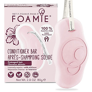 Foamie Hair Conditioner Bar for Damaged Hair, Plastic Free, 80g