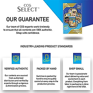CCG Select Hidden Treasures Mystery Box | 4 Booster Packs | + Guaranteed Bonus Items | Compatible with Pokemon Cards