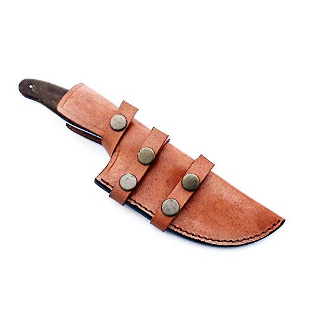 Smart & Sharp Custom Handmade Damascus Steel Hunting Knife/Tracker Knife AA-17133 (Colored Bone and Wood)