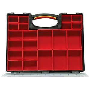 Homak Plastic Organizer with 22 Removable Bins, HA01122238