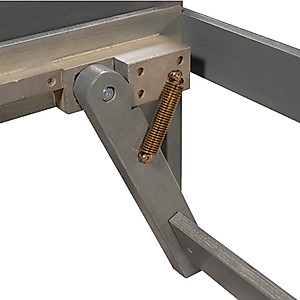 Harper & Bright Designs Full Size Platform Bed with Adjustable Trundle, Wooden Full Bed Frame with Headboard, No Box Spring Needed (Gray)