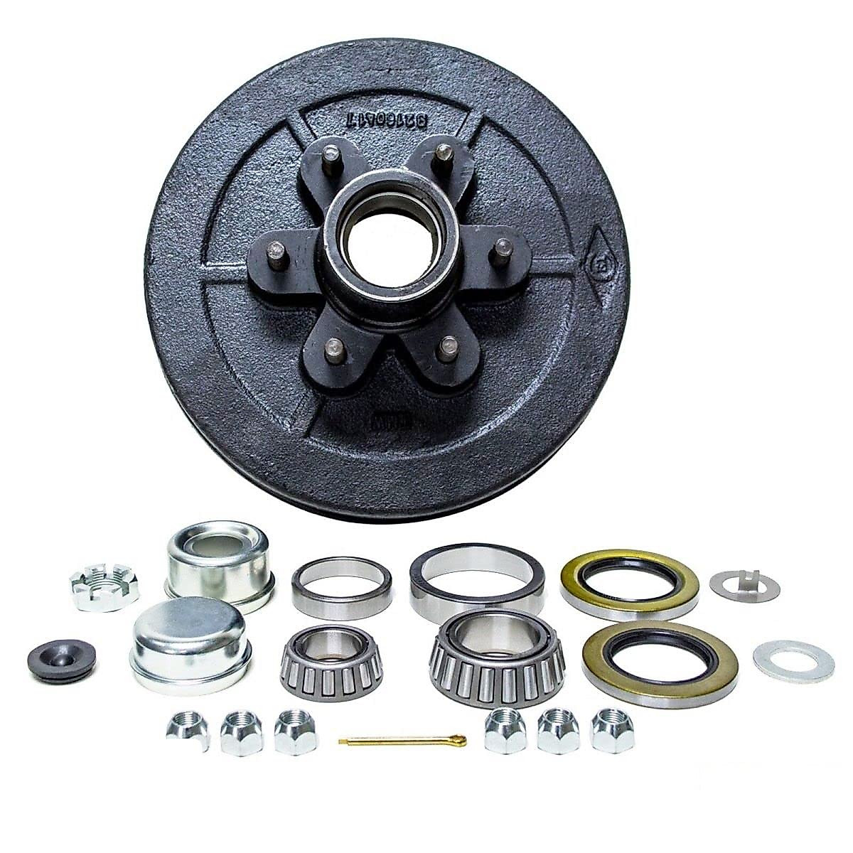 2pk 12"X2" Trailer Brake Hub Drum Kit 6 on 5.5" for 5200-6000 lbs Axle 22003K E.P.R.