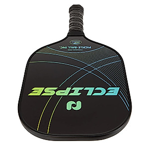 Pickle-ball Eclipse Graphite Pickleball Paddle - Blue/Green | Polymer Honeycomb Core, Graphite Hybrid Composite Face | Lightweight | Paddle Cover Included