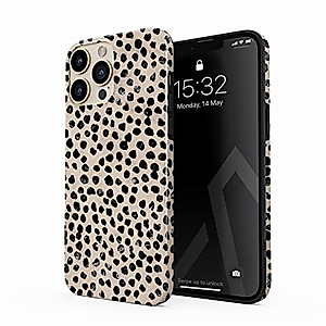 BURGA Phone Case Compatible with iPhone 14 PRO MAX - Wireless Charging Compatible, Hybrid 2-Layer Hard Shell + Silicone Protective Case, Heavy Duty Protection, Slim Fit, Almond Latte