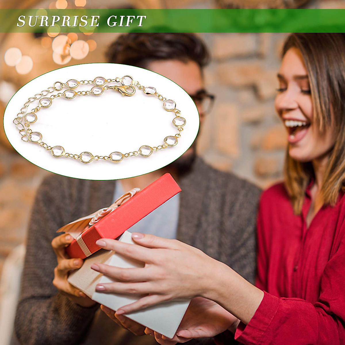 ESRICH 30 Ankle Bracelets for Women Set, Adjustable Size Beach Anklet Set, Imitation Golden Anklet,Jewelry Anklet for Women Beach Jewelry Gifts