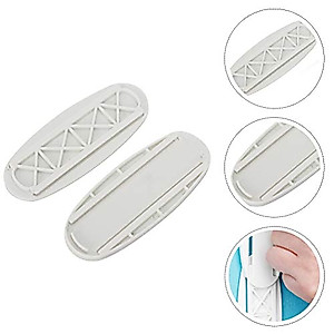 Cabilock 10pcs Power Strip Socket Fixator Wall Mount Power Strips Cable Organizers Punch Free Self Adhesive Socket Remote Control Holder for Home 10Ã—3.7cm