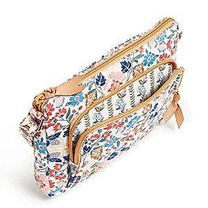 Vera Bradley Women's Cotton Little Hipster Crossbody Purse With RFID Protection, Enchanted Mandala - Recycled Cotton, One Size