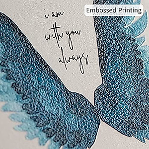 Lukiejac Memorial Gifts In Loving Memory Of Loved One Mother Father Gifts Sympathy Gifts For Loss Of Mom Bereavement/grief/condolence/remembrance Gifts Angel Wing Funeral Home Decor Wodden Sign Plaque