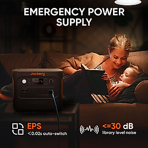 Jackery 1000 Plus Solar Generator, 1264Wh Portable Power Station with 2xSolarSaga 100W Solar Panels, 2000W Output Expandable Home Backup Power for Off-grid Living, Outdoor Camping and Exploration