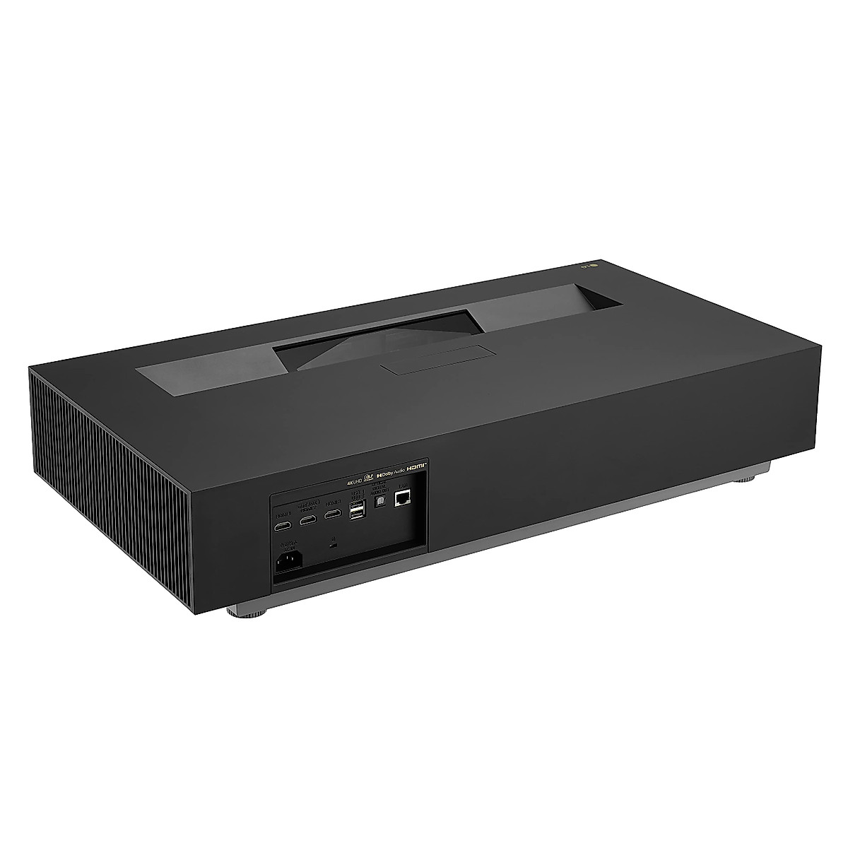 LG HU915QB Ultra Short Throw 4K UHD (3840 x 2160) 3Ch Laser Smart Homer Theater CineBeam Projector with Up to 3000 ANSI Lumens, DCI-P3 100%, and webOS 6.0 Video, Netflix and Apple TV+ (Renewed)
