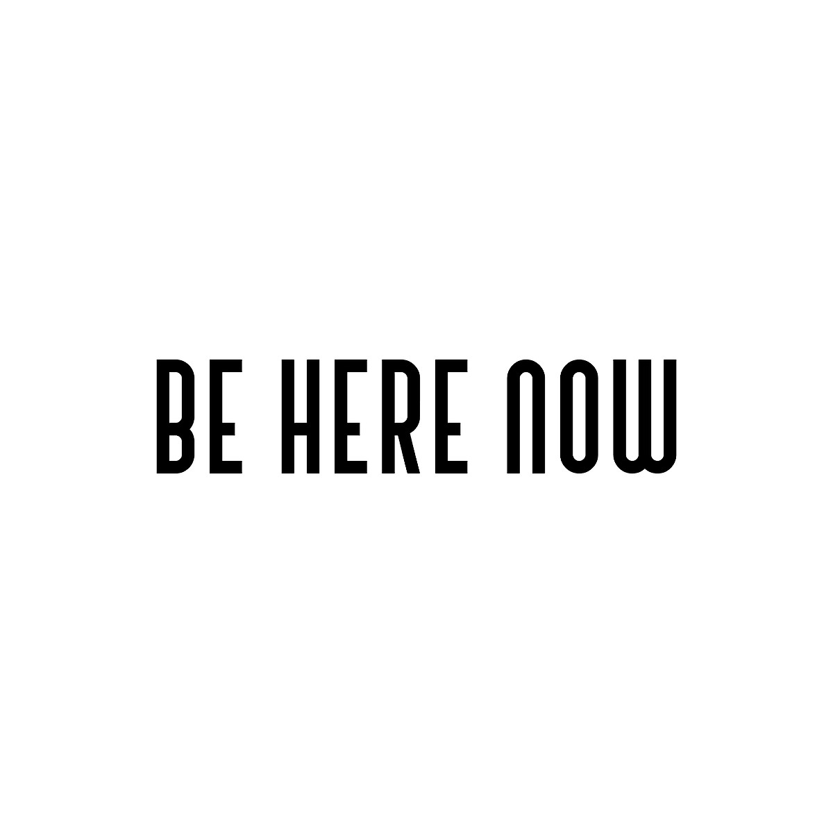 Vinyl Wall Art Decal - Be Here Now - 5.5" x 25" - Modern Motivational Positive Vibes Quote Sticker for Home Office Kids Room Playroom Classroom School Coffee Shop Decor (Black)