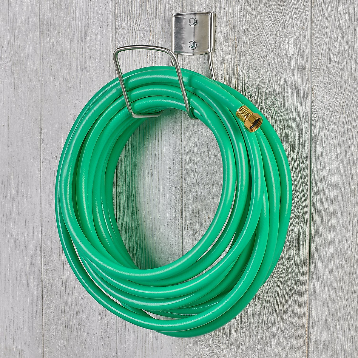 Liberty Garden 681 Hose Hanger, Holds 125-Feet of 5/8-Inch Hose - Stainless Steel