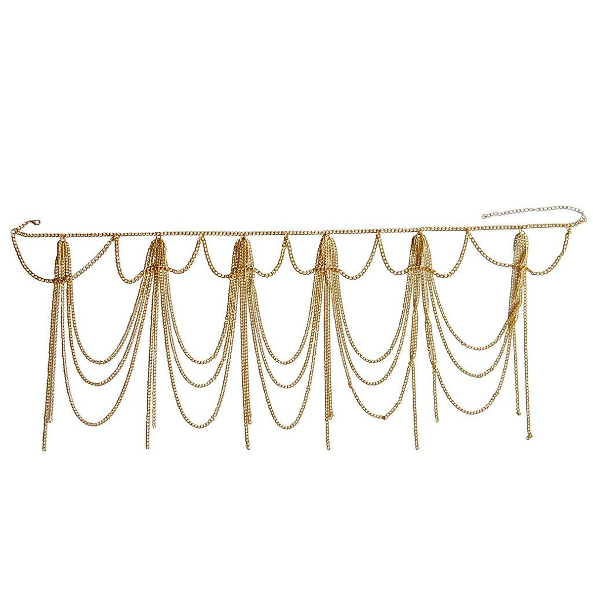 Salliy Boho Body Chain Bra Gold Sexy Rhinestone Bikini Bra Body Halter Backless Sequins Chain Bra Beach Body Accessories Jewelry for Women (Gold Bra + Skirt)